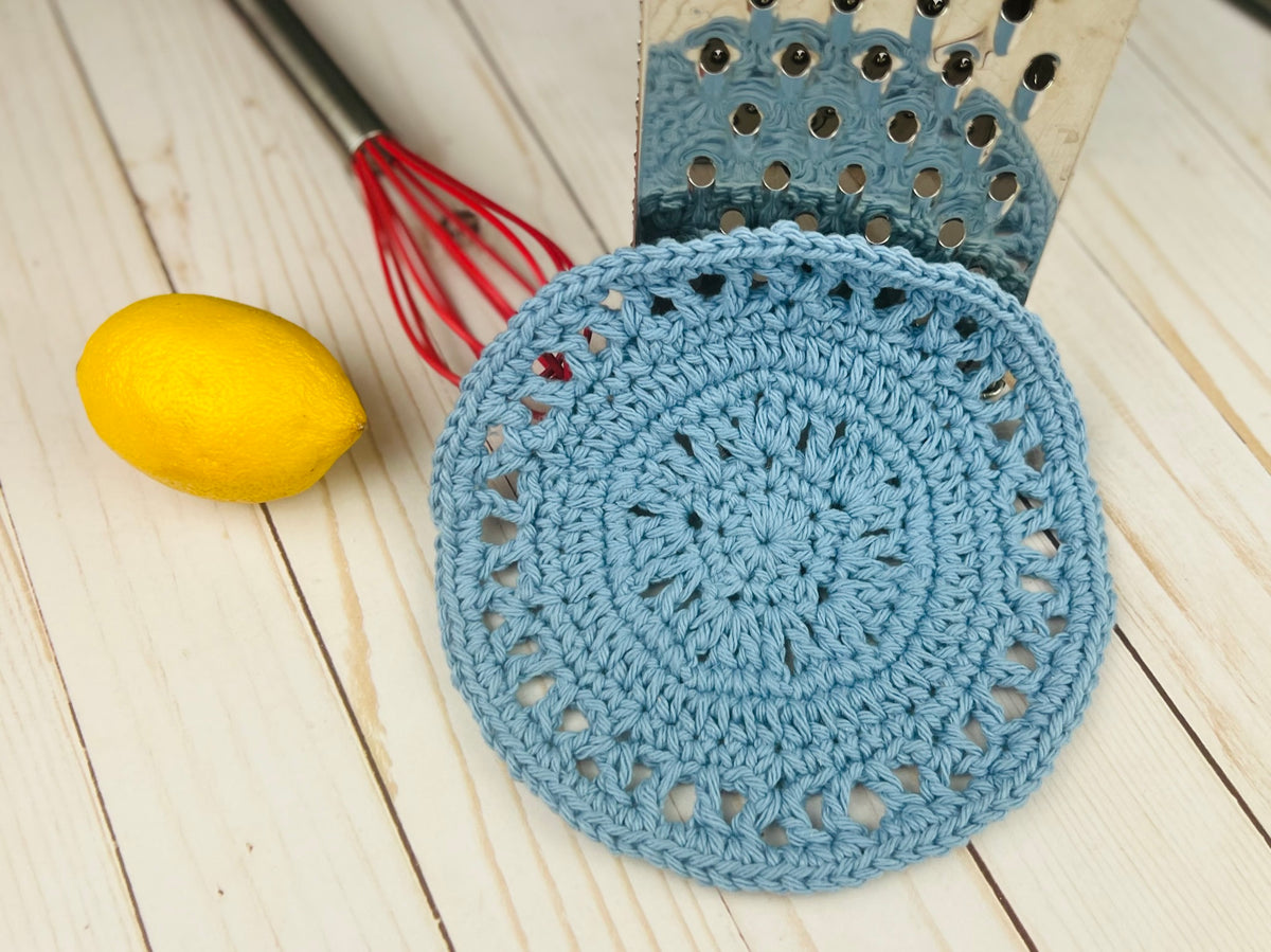 Round Crochet Dishcloth Pattern PDF Digital Download – Desert Blossom ...